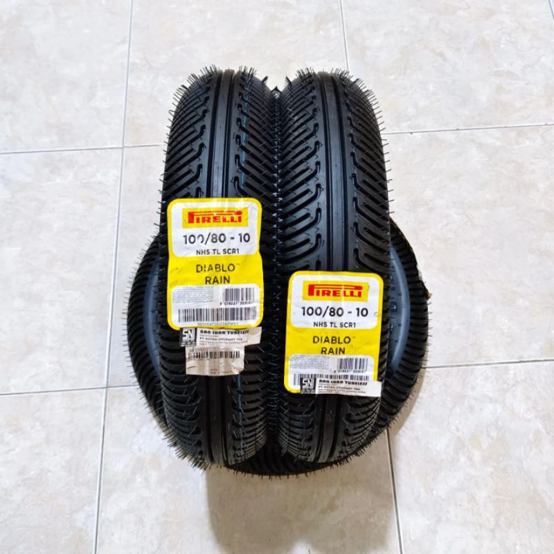 Jual ban pirelli diablo rain 100/80 ring 10 vespa px excel spartan ...