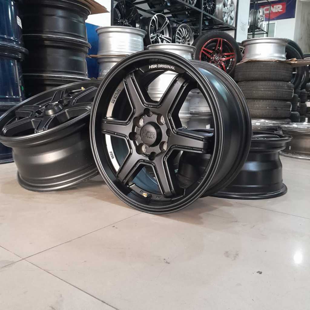 Jual Velg Seken Mobil Racing HSR Murah R15 Lebar 6,5 Lobang 8x100/114,3 Black | Shopee Indonesia