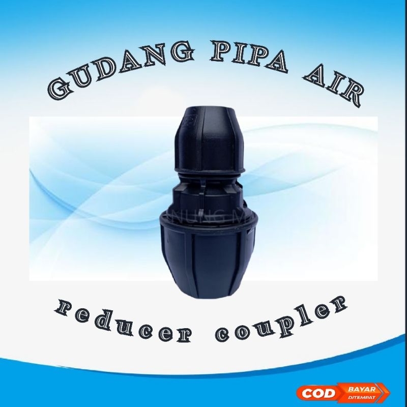Jual Reducer Coupler 2 inch x 1 inch fitting pipa hdpe over shok over ...