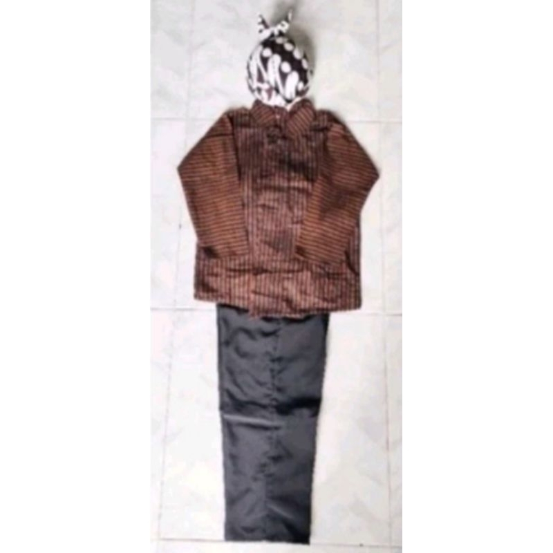 Jual BAJU ADAT JAWA ANAK,SURJAN LURIK ANAK kompit | Shopee Indonesia