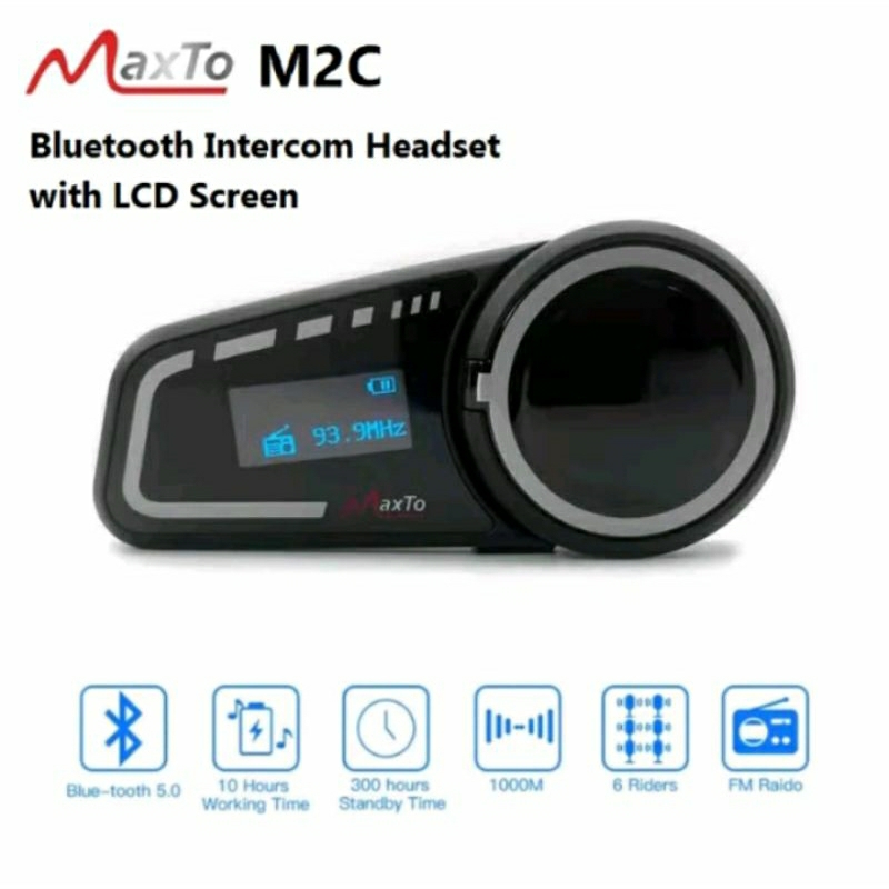Jual Maxto M2C 6 Rider intercom bluetooth helm party call Original ...