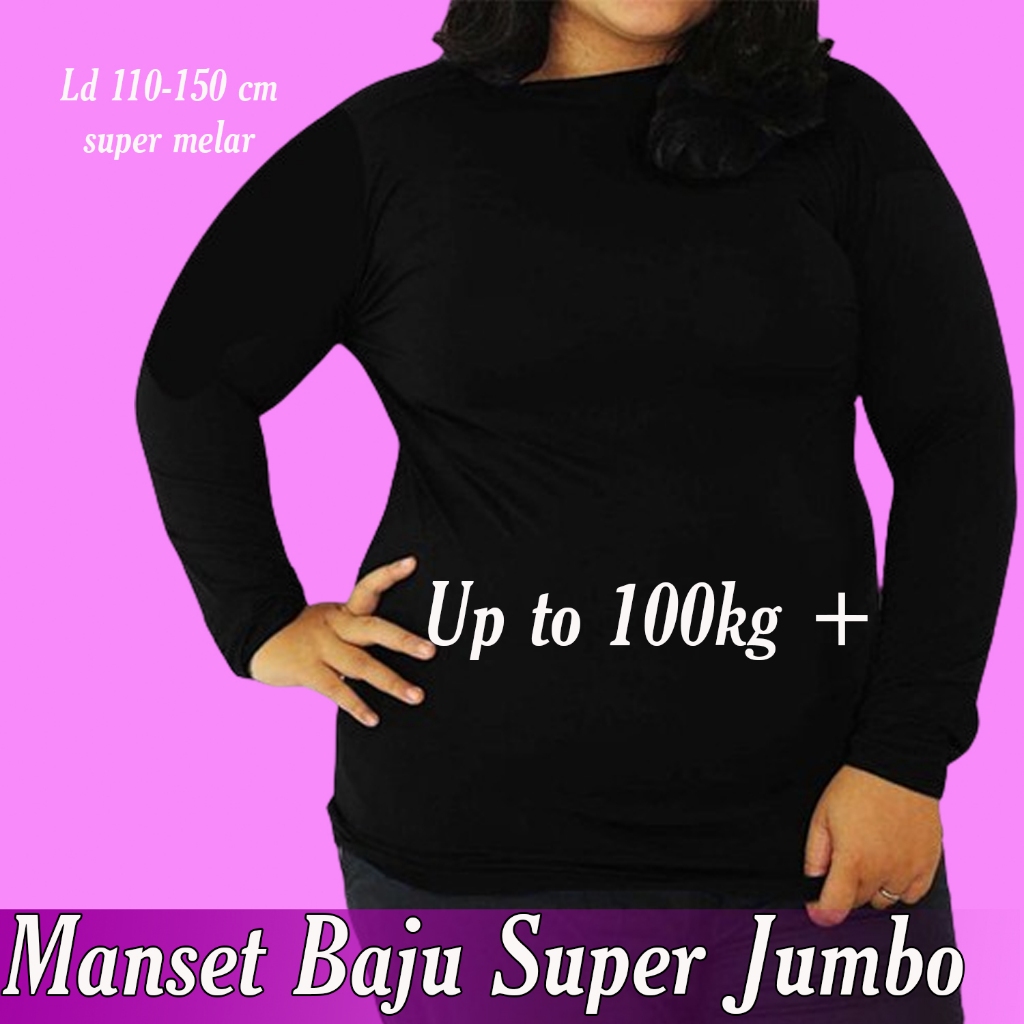 Jual MANSET BAJU LENGAN PANJANG SUPER JUMBO BIG SIZE SPANDEK PREMIUM ...