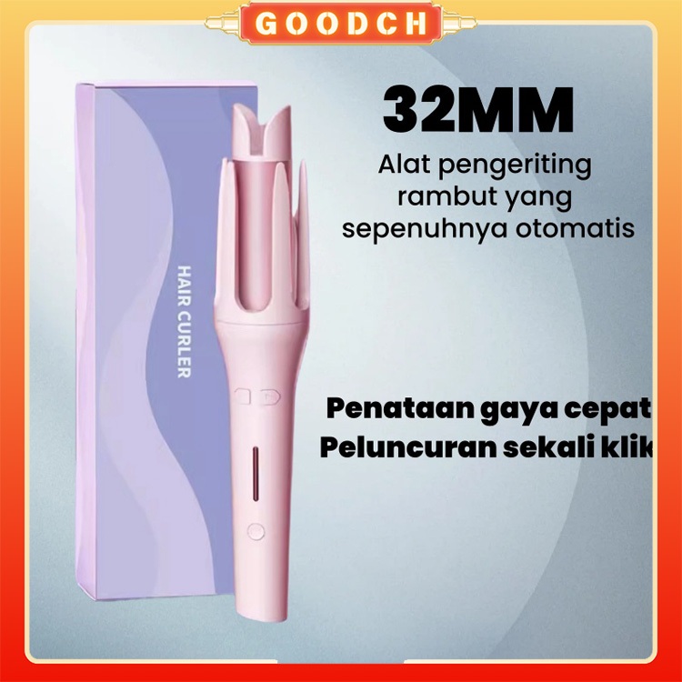 Jual GOODCH Catok Curling Otomatis Hair Curler Rambut Curly Libra 32mm ...