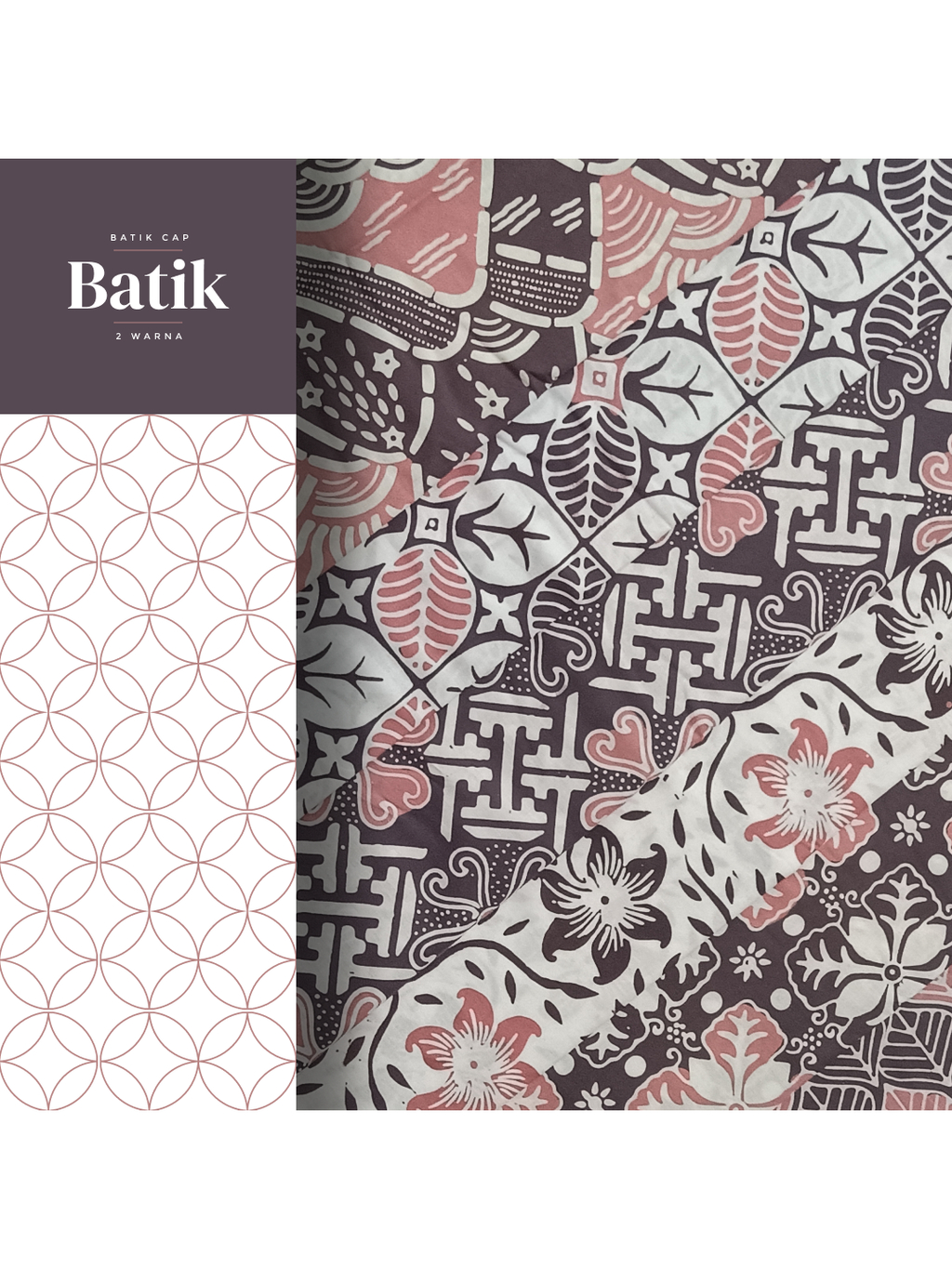 Jual Batik Cap Handmade 2 Warna Pink - Cokelat | Shopee Indonesia