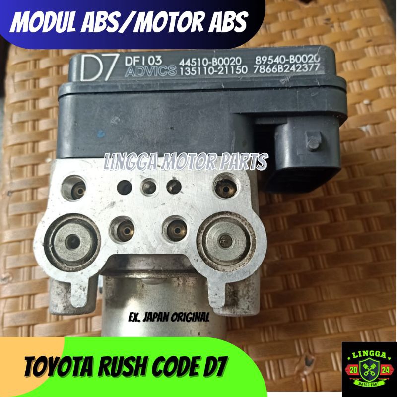 Jual Modul ABS Module Abs Aktuator Toyota Rush Terios code D7 ex Japan ...
