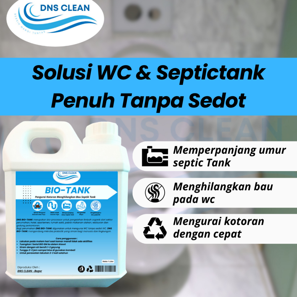 Jual DNS Bio Tank 1 Liter Solusi Septictank WC Penuh Tanpa Sedot ...