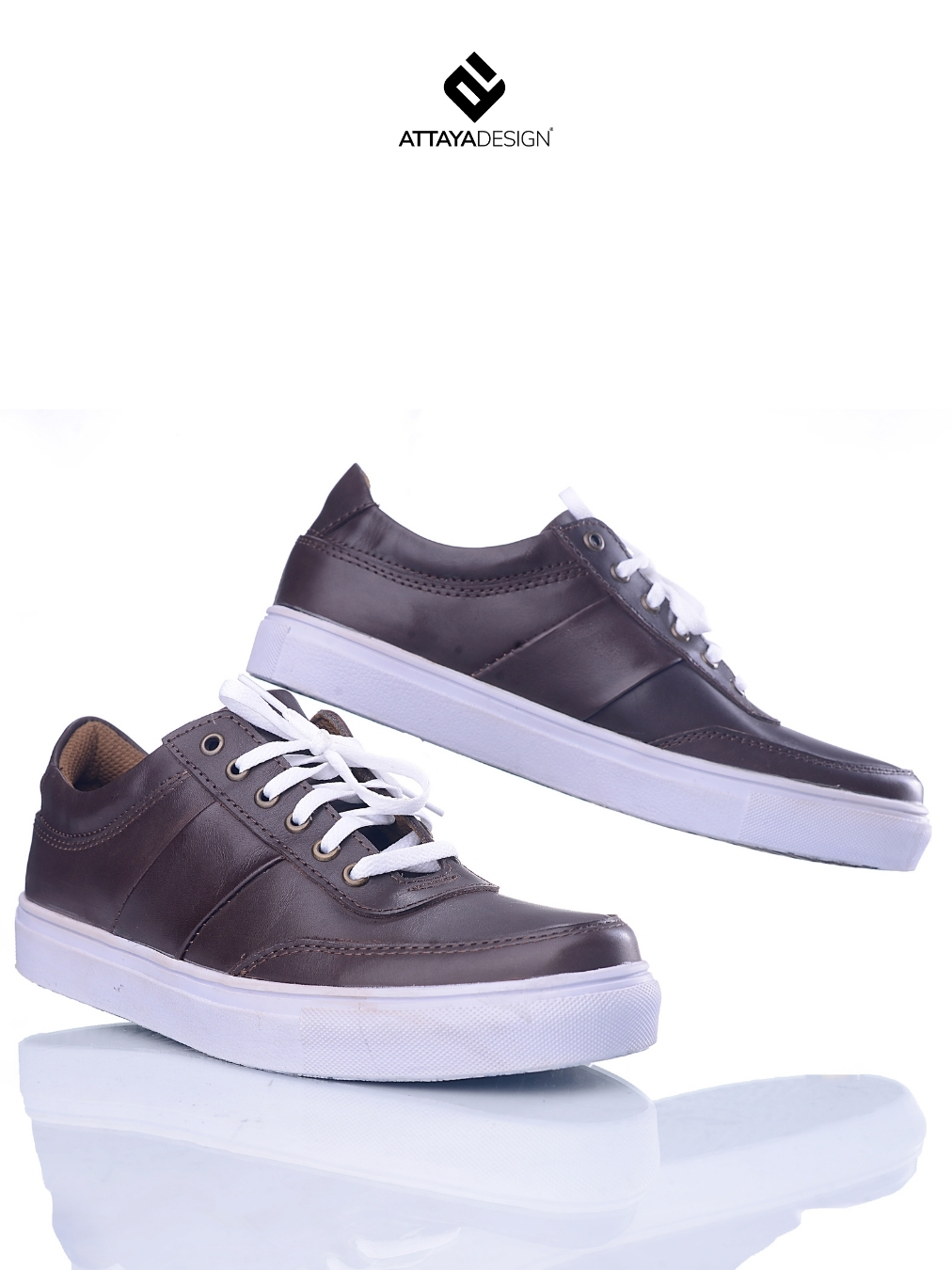 Jual ATTAYA DESIGN Sepatu Pria Sneakers Kulit Asli Original Tali Klasik ...