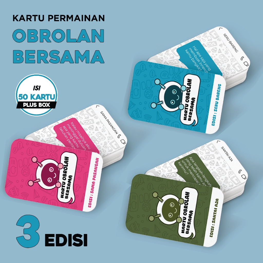Jual kartu obrolan bersama - seru - bersama - berdua / pasangan1 | Shopee Indonesia