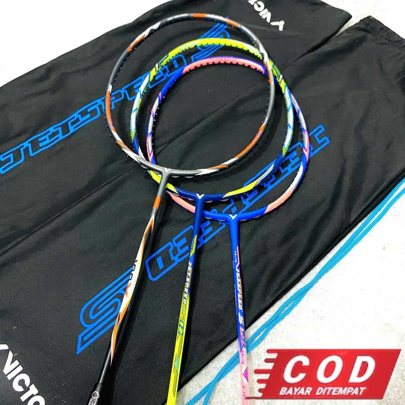 Jual RAKET BADMINTON VICTOR TERBARU TENSION 30 LBS RAKET SIAP PAKAI ...