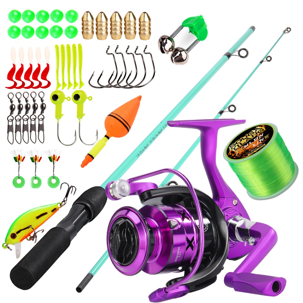 Jual Joran Pancing Set 1.8m with 1000-5000 Series 5.2:1 Gear Ratio ...