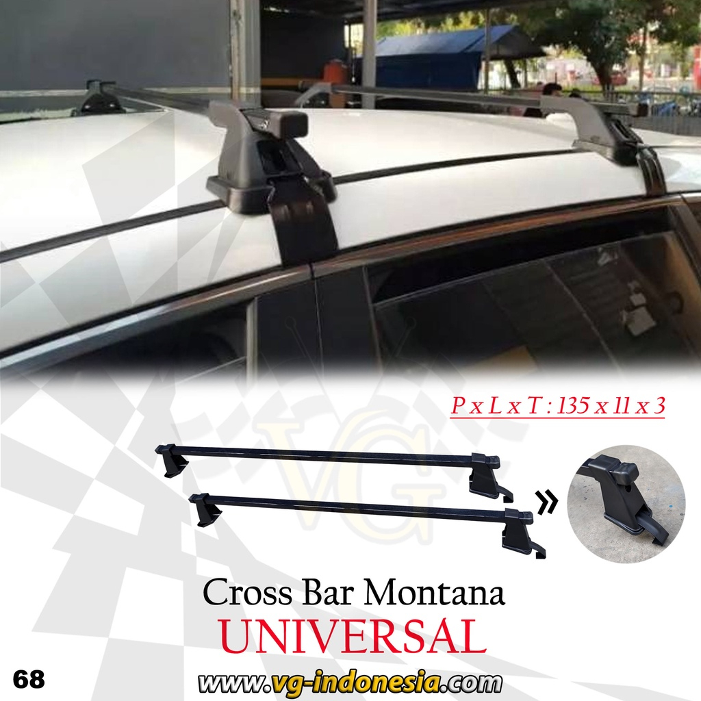Jual CROSSBAR CROS BAR JEPIT BODY MOBIL MONTANA UNIVERSAL | Shopee ...