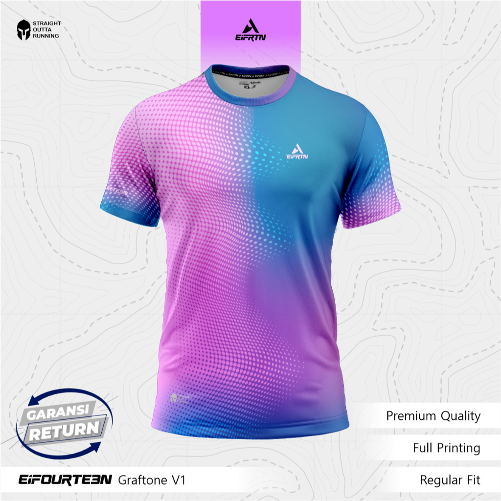 Jual EiFRTN Baju Kaos Jersey Olahraga Lari Running Sprint Gym Fitness ...