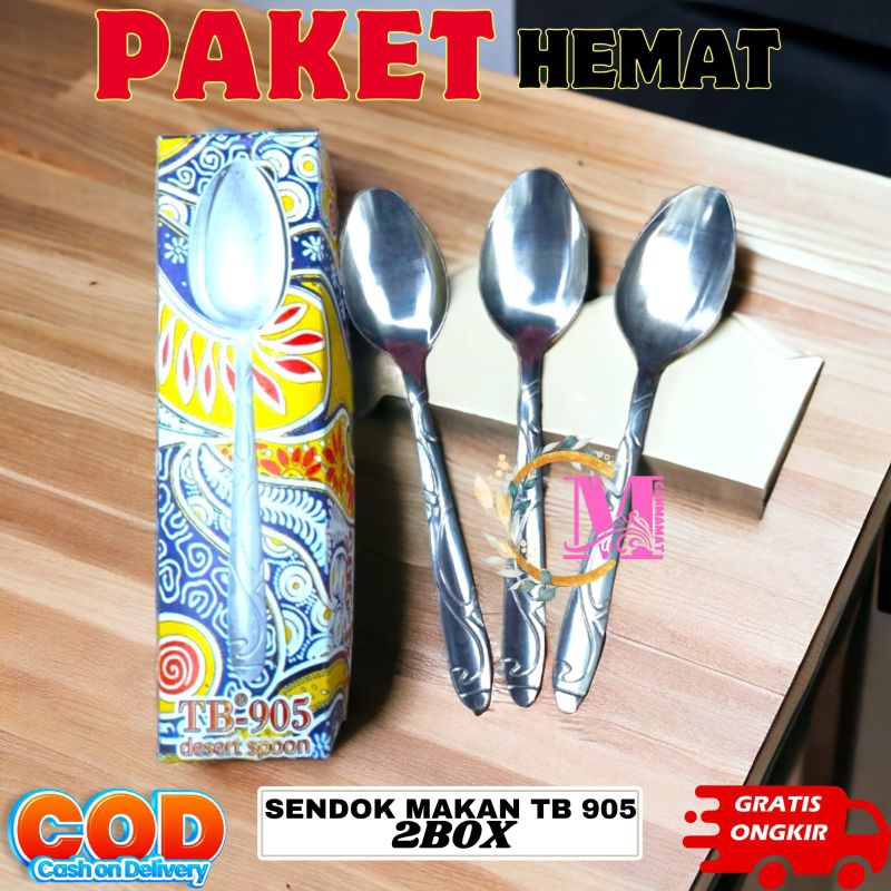 Jual PAKET HEMAT SENDOK MAKAN TB 905 2 BOX | Shopee Indonesia