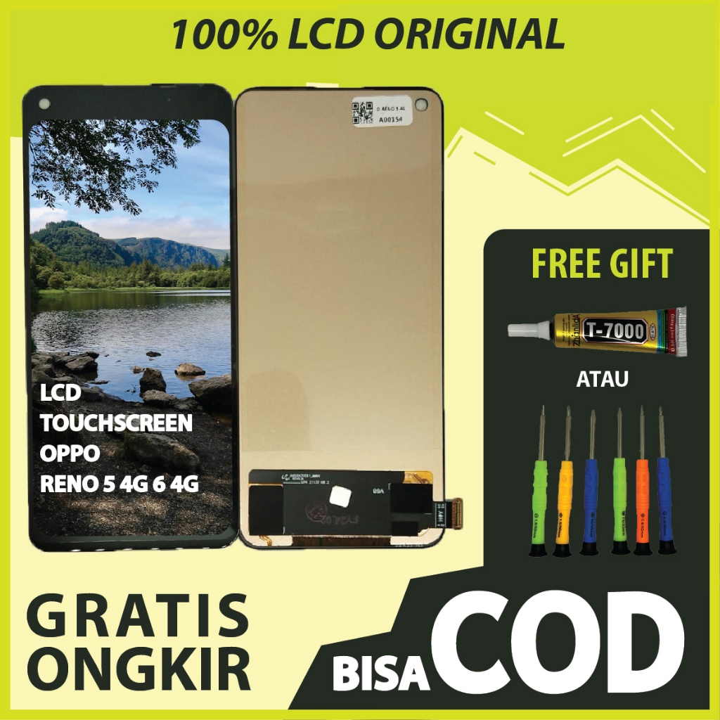 Jual 【ORIGINAL 100%】LCD TOUCHSCREEN OPPO RENP 5 4G/ 6 4G FULLSET TOUCHSCREEN / ORIGINAL100 ...