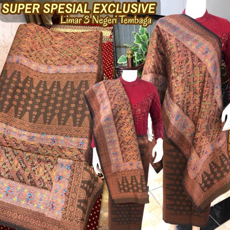 Jual Classic Elegant Songket Tembaga limar 3 Negeri ORI / SUPER SPESIAL EXCLUSIVE / Songket ...