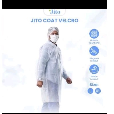 Jual Jas Lab / Coat Velcro Disposable Spundbound | Shopee Indonesia