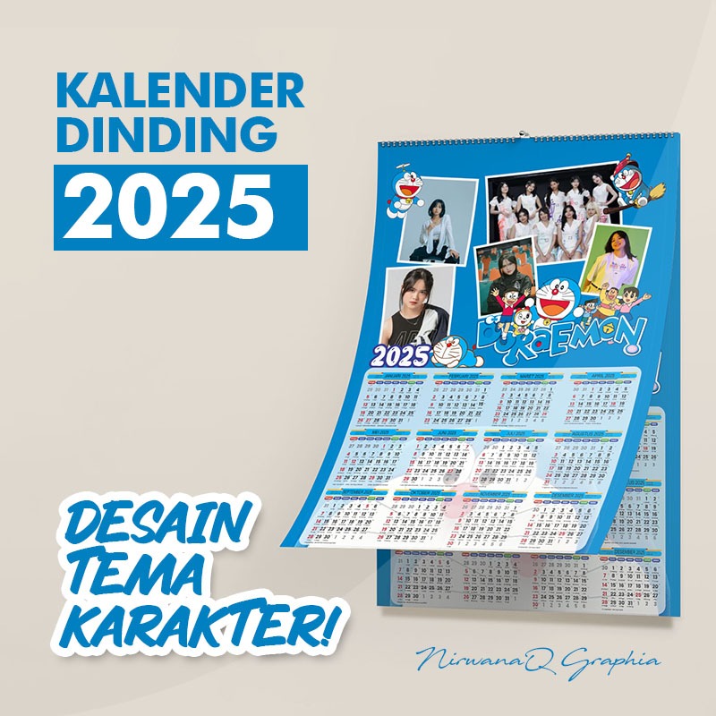 Jual Kalender Dinding 2025 FOTO SENDIRI Custom Sesuai Keinginan | Shopee Indonesia
