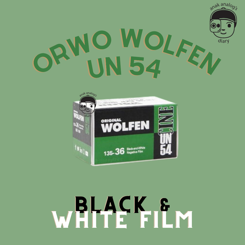 Jual Orwo Wolfen UN54 100 Roll Film 35mm ISO 100 36exp Black & White ...