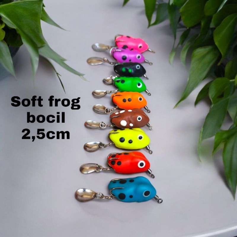 Jual umpan casting ikan gabus soft frog bocil 2,5cm | Shopee Indonesia