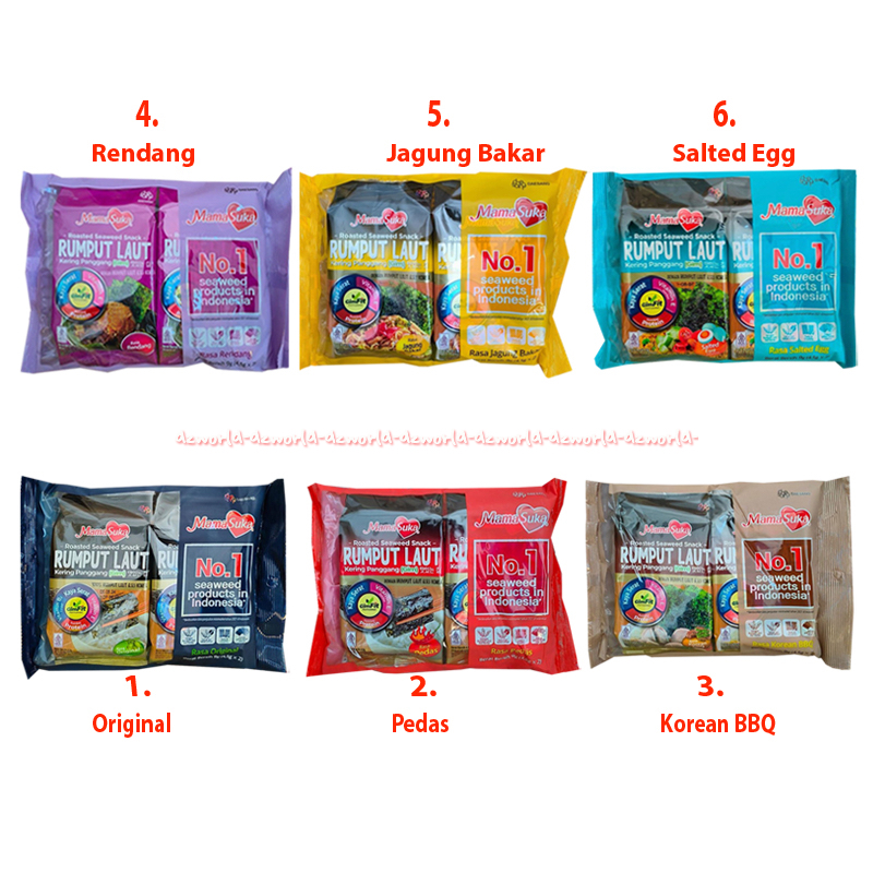 Jual Mamasuka 2pcs Rumput Laut Kering Sapi Panggang Gim Original Pedas ...