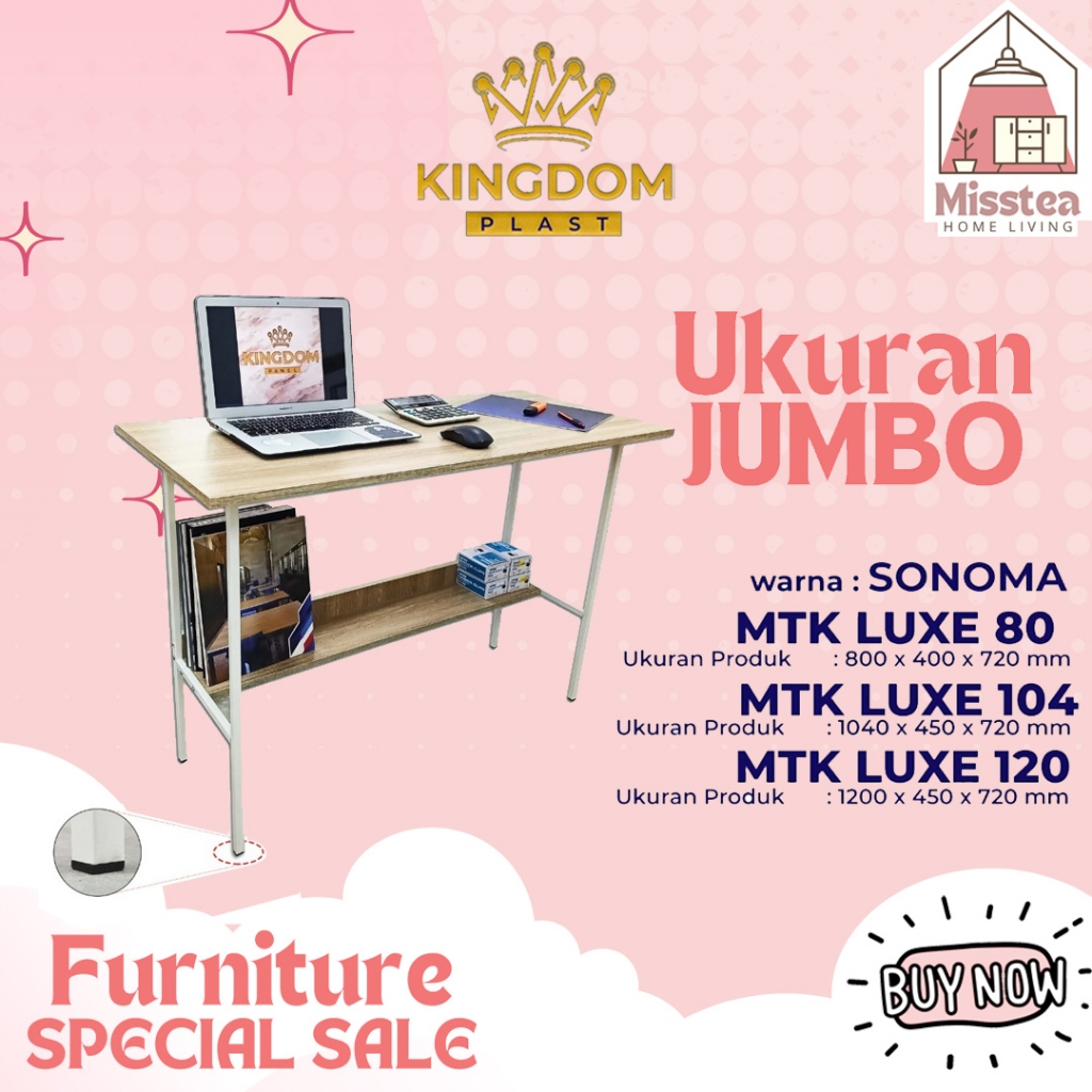 Jual [READY STOCK] KINGDOM PANEL LUXE MEJA KANTOR / MEJA KAYU / MEJA ...