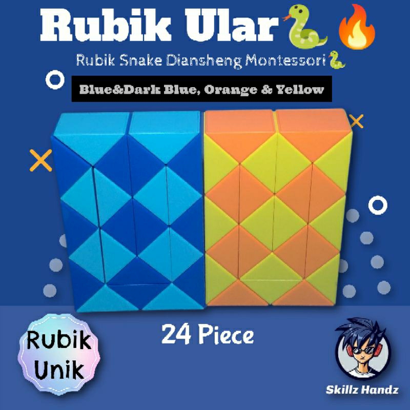 Jual Rubik Snake Diansheng Montessori (2 Varian) Rubik Unik. Rubik Ular ...