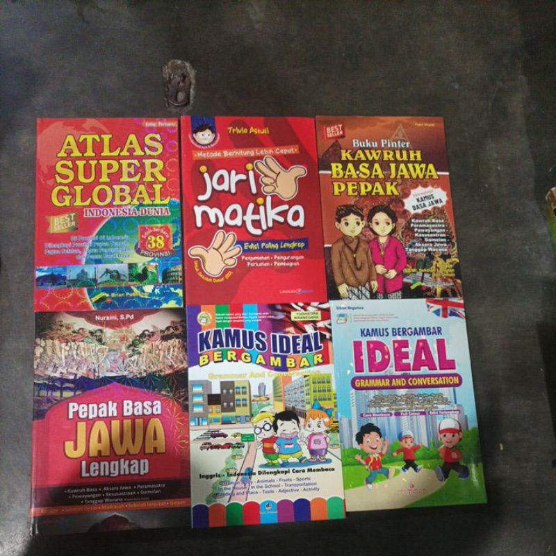 Jual buku atlas super Global Pepak boso Jowo kamus bergambar ideal ...