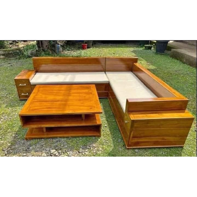 Jual Kursi Box Laci Jati/Kursi Sudut Minimalis/Kursi Tamu Jati ...