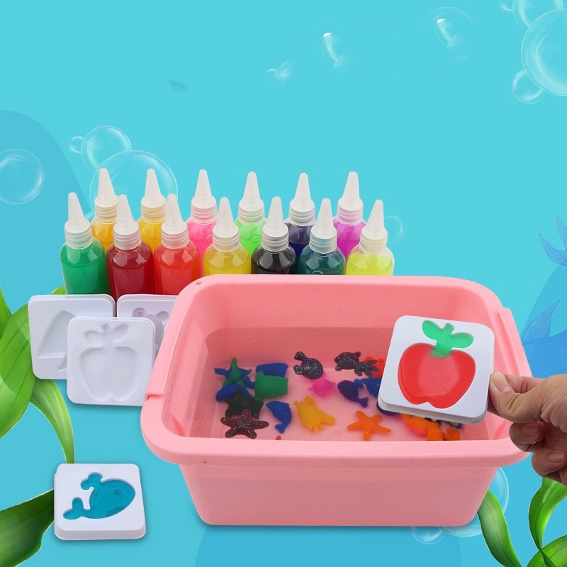 Jual Mainan Anak Magical Waterscape 13pcs Cetakan Edukasi SET / CETAKAN ...