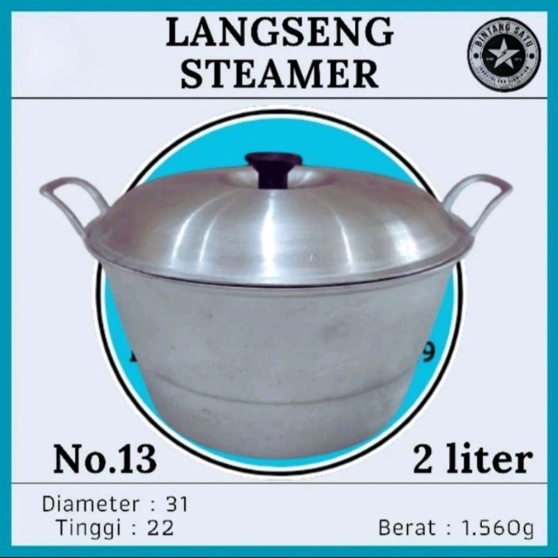 Jual Langseng // Panci Kukus Dandang Serbaguna No 13 Bahan Alumunium ...
