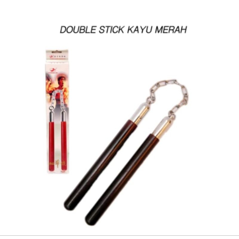 Jual Double Stick Kayu/Nunchaku Import/Ruyung Kayu | Shopee Indonesia