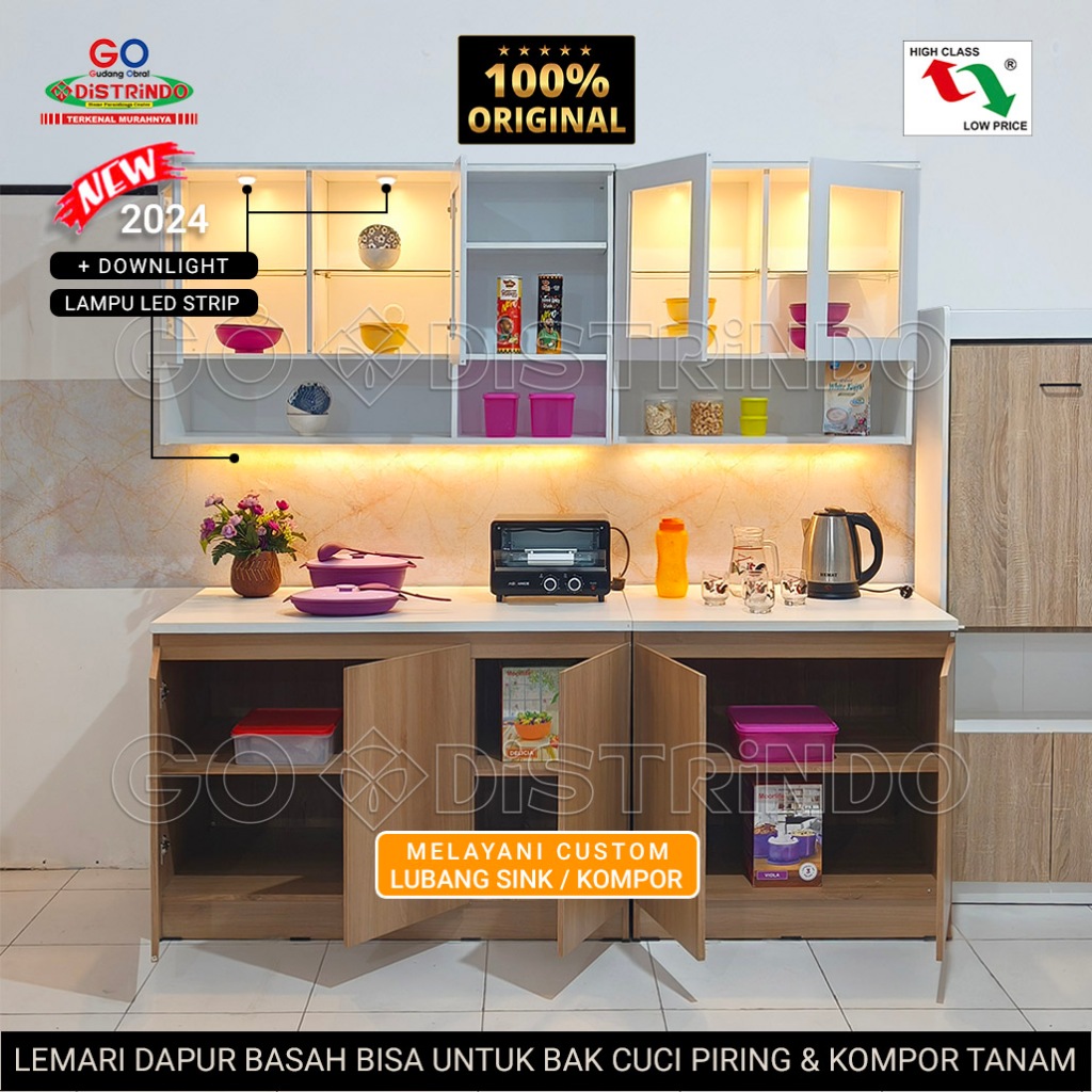 Jual Distrindo - Kitchen Set Lemari Rak Dapur BASAH Tebal Mewah BISA ...