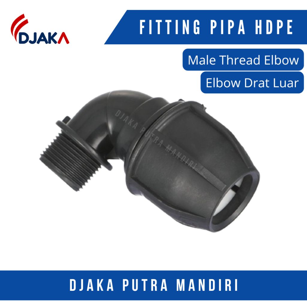 Jual Elbow drat luar / male thread elbow hdpe 1/2 inchi | Shopee Indonesia