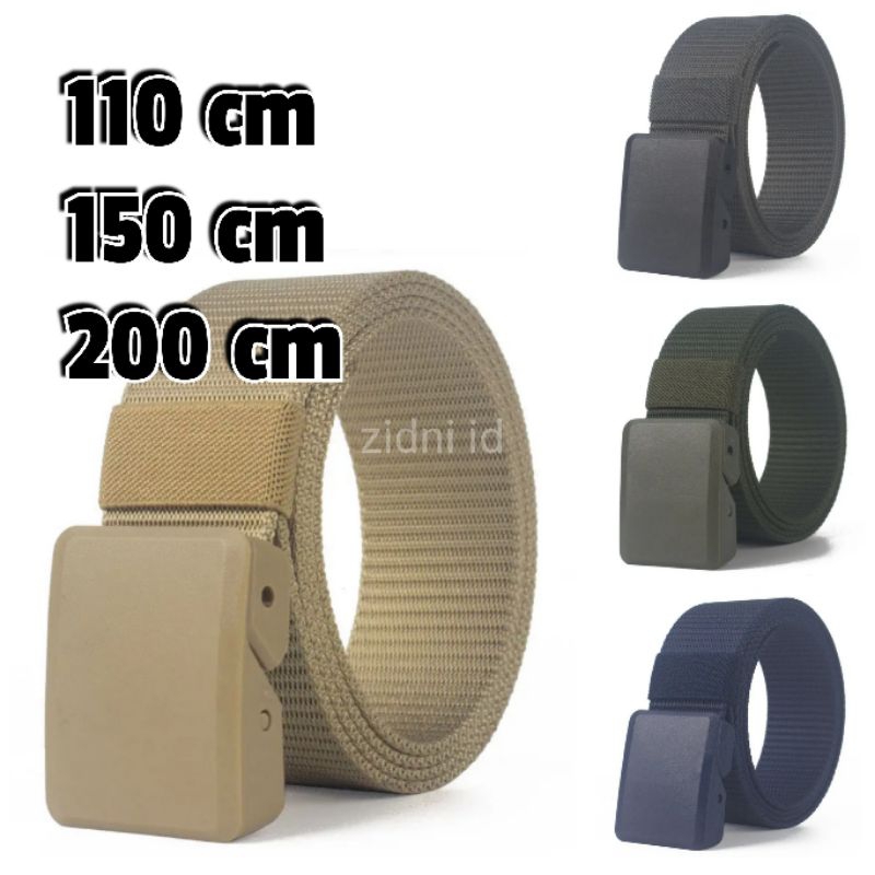 Jual ikat pinggang tactical anti metal detektor gesper plastik sabuk kanvas nylon terbaru 2024 ...