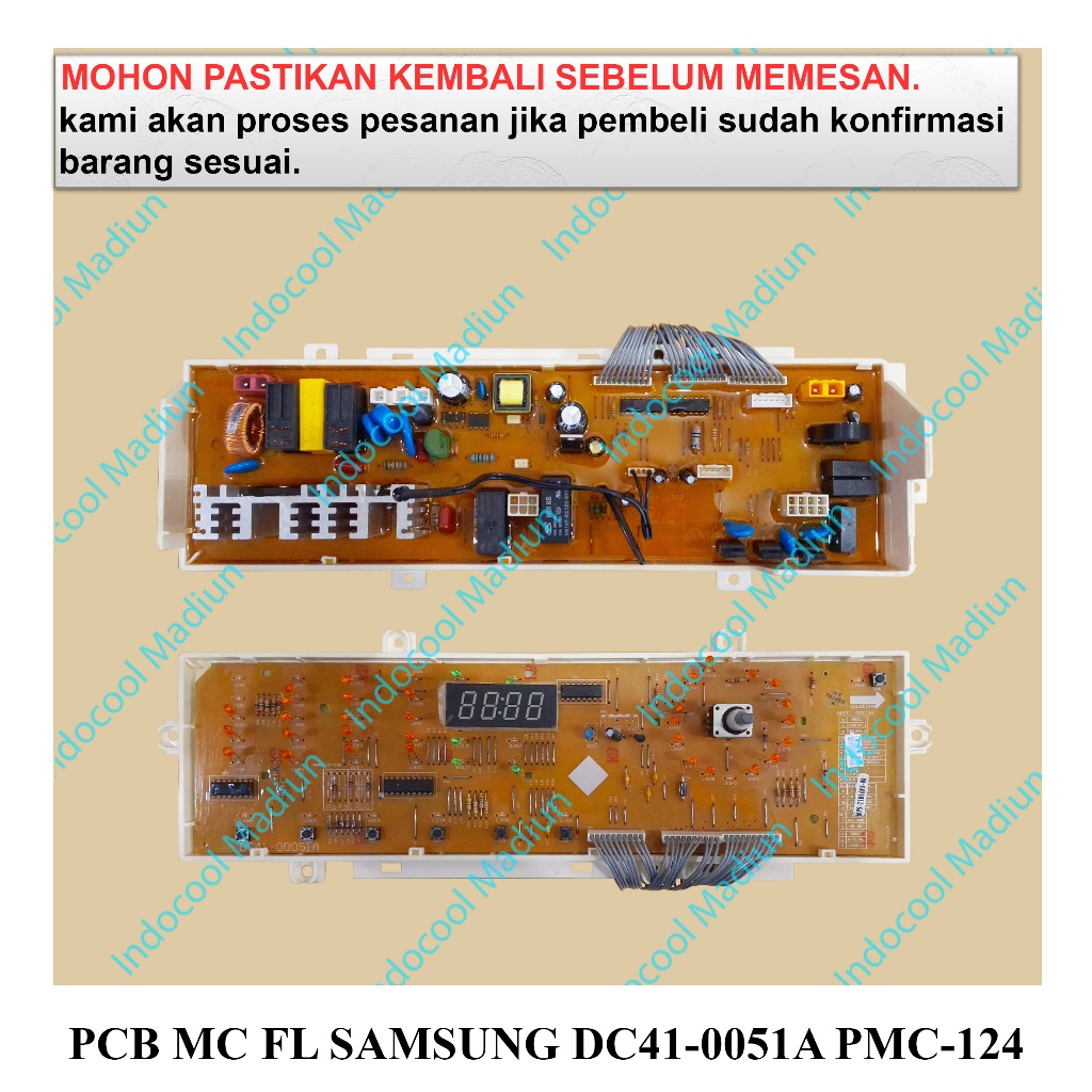 Jual PMC-124 / MODUL / PCB MESIN CUCI FRONT LAODING SAMSUNG DC41-0051A ...