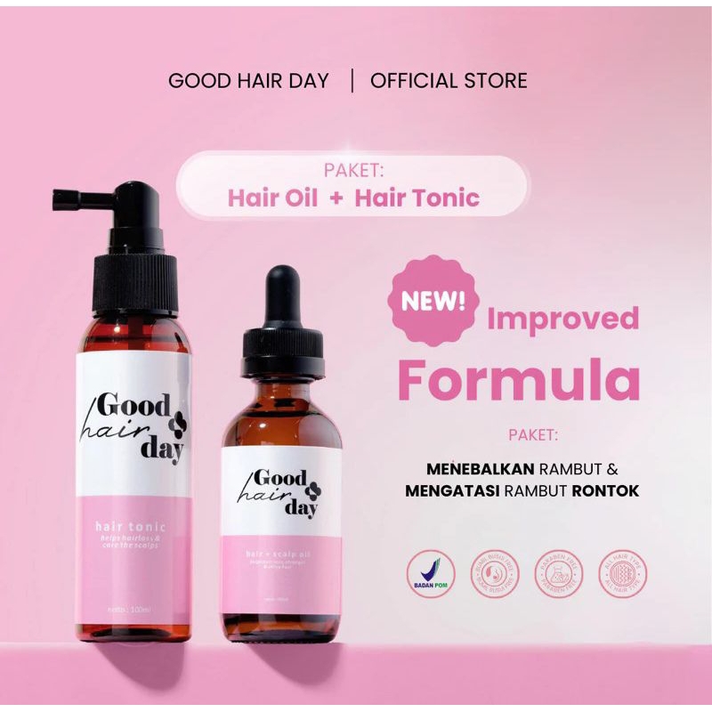 Jual GOODHAIRDAY - HAIRTONIC dan HAIR OIL - NEW FORMULA & NEW PACKAGING ...
