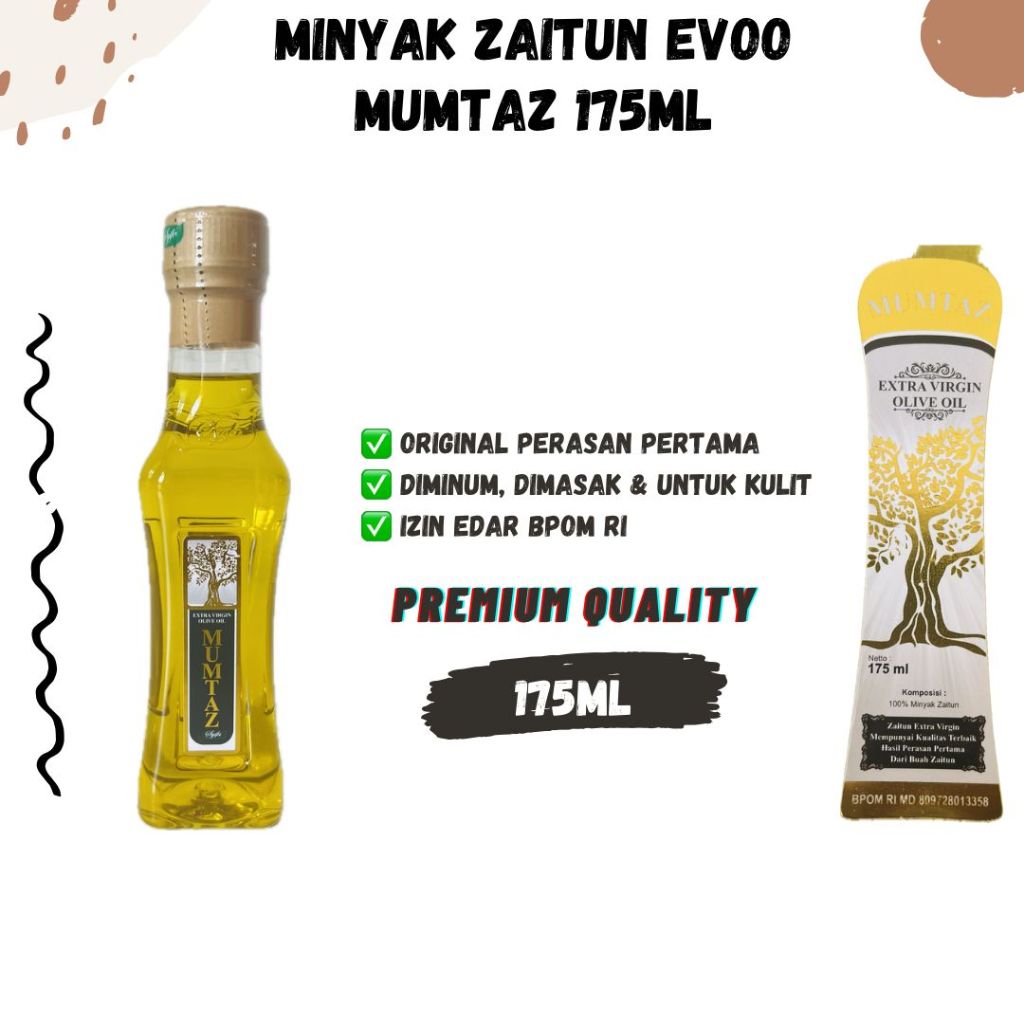Jual MINYAK ZAITUN MUMTAZ 175ml EVOO Extra Virgin Olive Oil Tursina ...