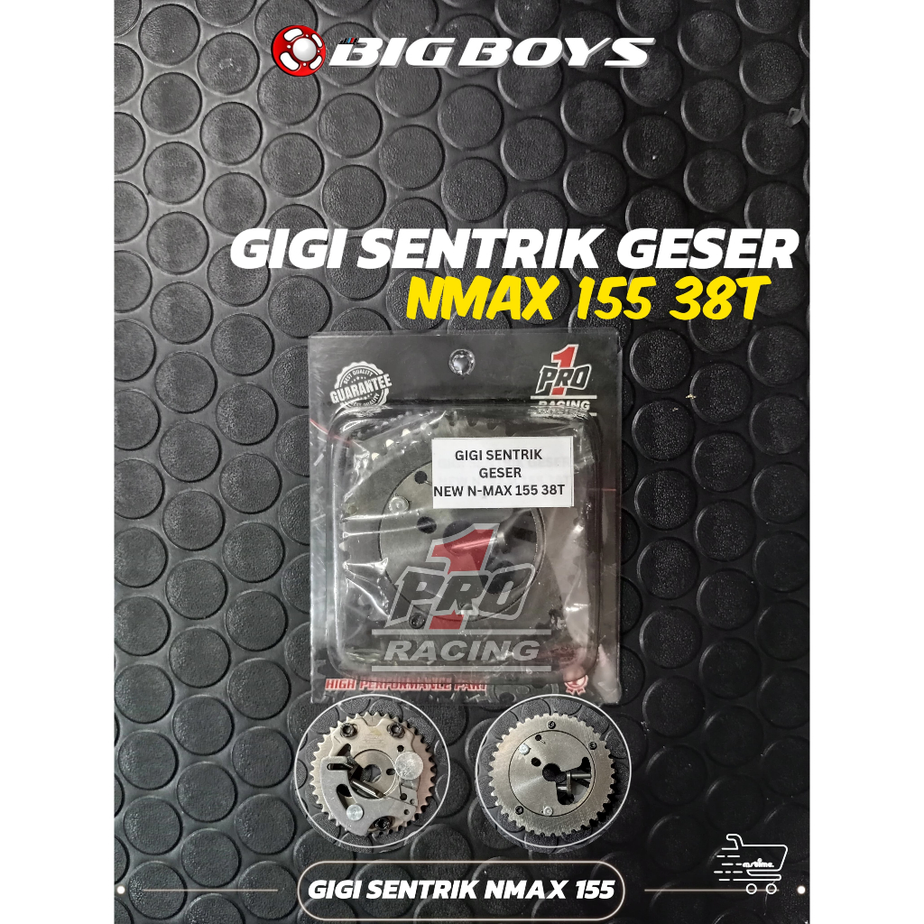 Jual GIGI SENTRIK RACING NMAX NEW GESER/GIGI TIMING NEW N-MAX 155 38T ...