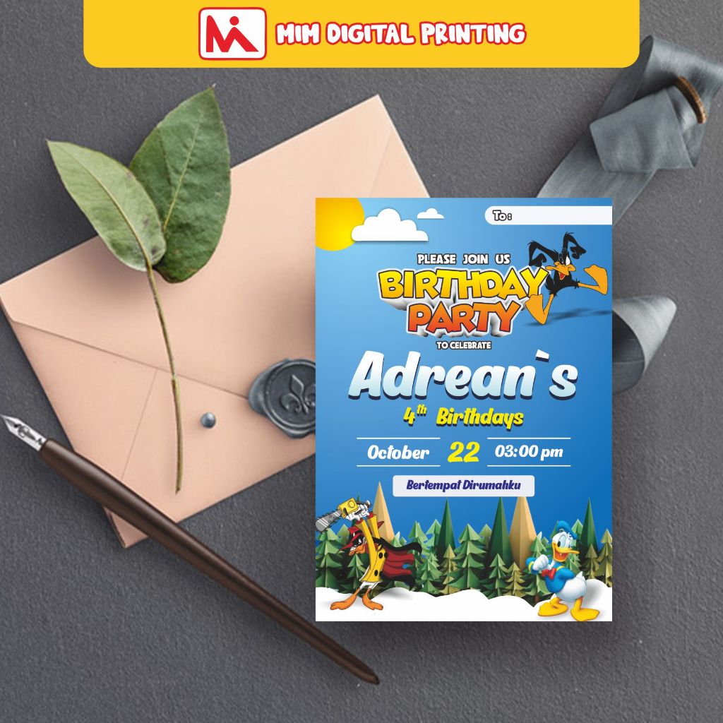 Jual [BIRTHDAY INVITATION] Undangan Ulang Tahun Anak Edition | Birthday ...