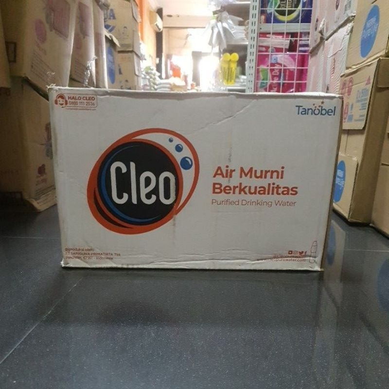 Jual Cleo Pure Water 24x550ml Botol tutup lancip | Shopee Indonesia