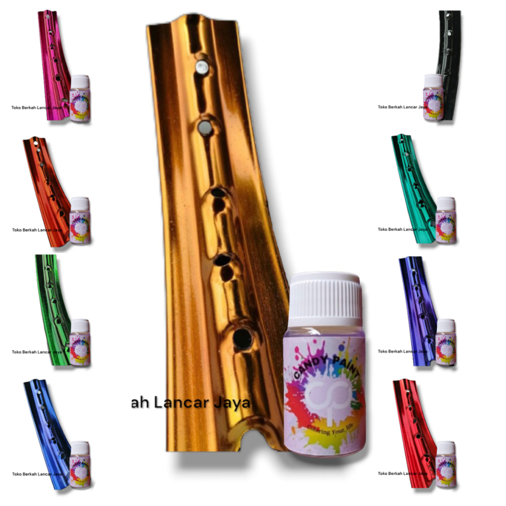 Jual (OLES) Candy Paint Cat Oles Velg Mobil Pewarna Besi Stainless ...