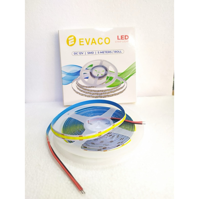 Jual Led Strip COB 1 Pak 5 Meter Evaco Putih atau Kuning | Shopee Indonesia