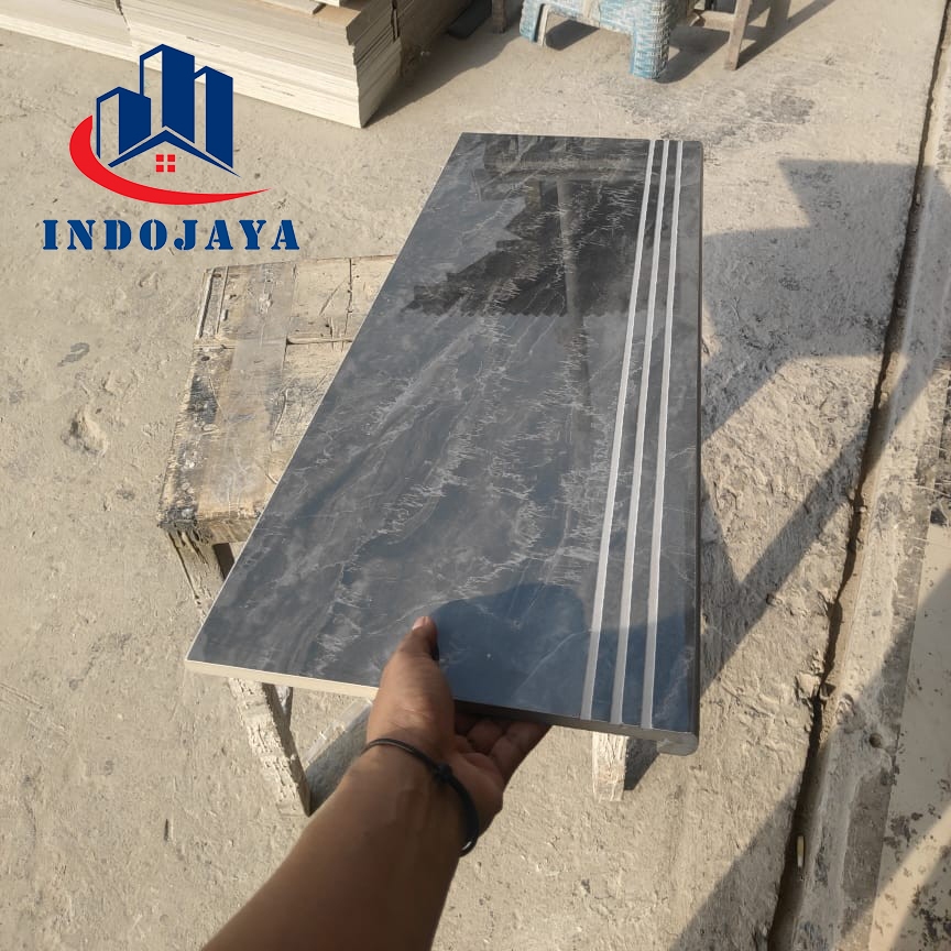 Jual granit tangga 30x80 30x90 30x100 30x120 double bavel granite motif ...