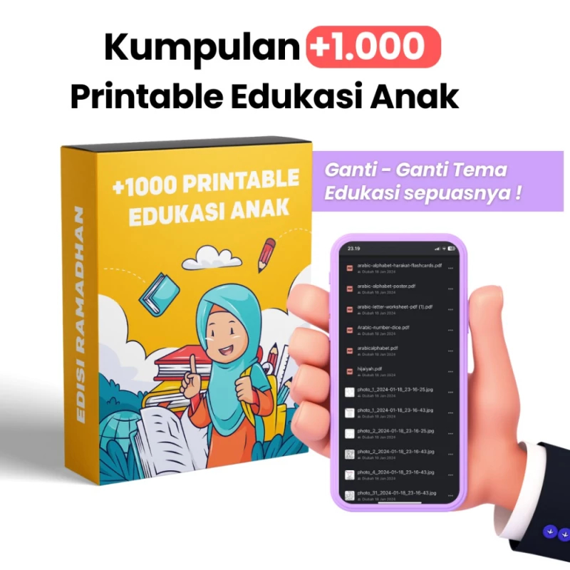 Jual Printable Worksheet untuk anak Lembar kerja anak Printable ...