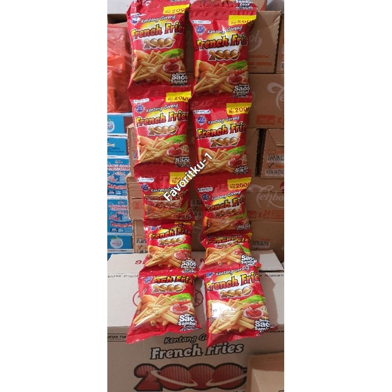 Jual Kentang Goreng French Fries 2000. Snack Kentang Dengan Saos Sambal ...