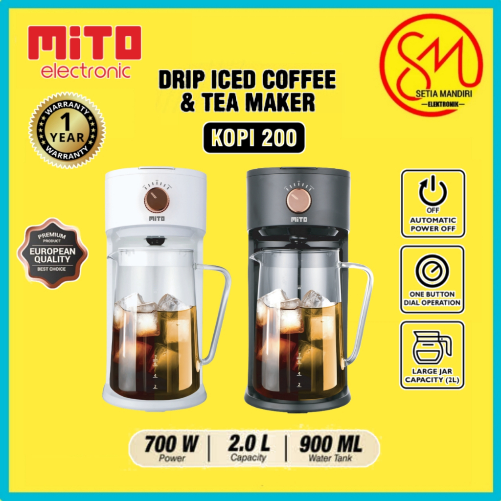 Jual MITO Drip Ice Coffee & Tea Maker / Mesin Kopi Teh 2L - KOPI200 - GARANSI RESMI | Shopee ...