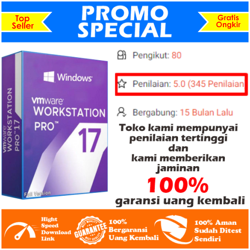 Jual [PROMO BELI 1 GRATIS 1] VMware Workstation Pro (Lifetime) | Shopee Indonesia