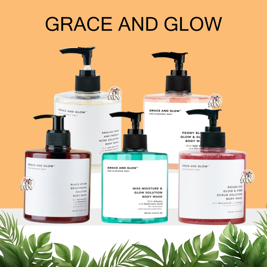 Jual GRACE AND GLOW / GRACE N GLOW BODY WASH ( SABUN MANDI ) 400ML ...