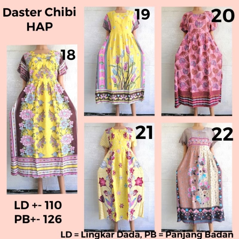 Jual DASTER CHIBI LENGAN HAP ANEKA MOTIF ADEM BUSUI FRIENDLY | Shopee ...