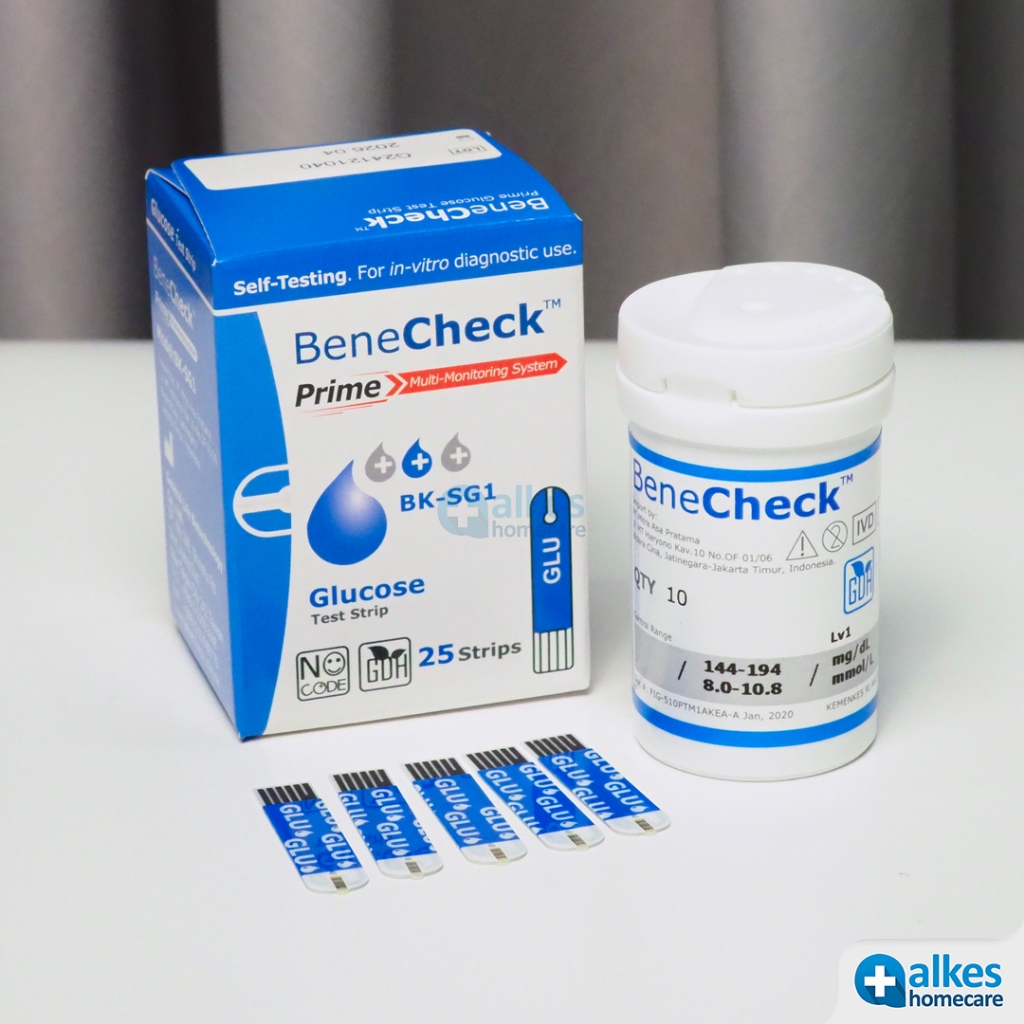 Jual Benecheck Prime Strip Test Gula Darah (Glukosa) | Shopee Indonesia